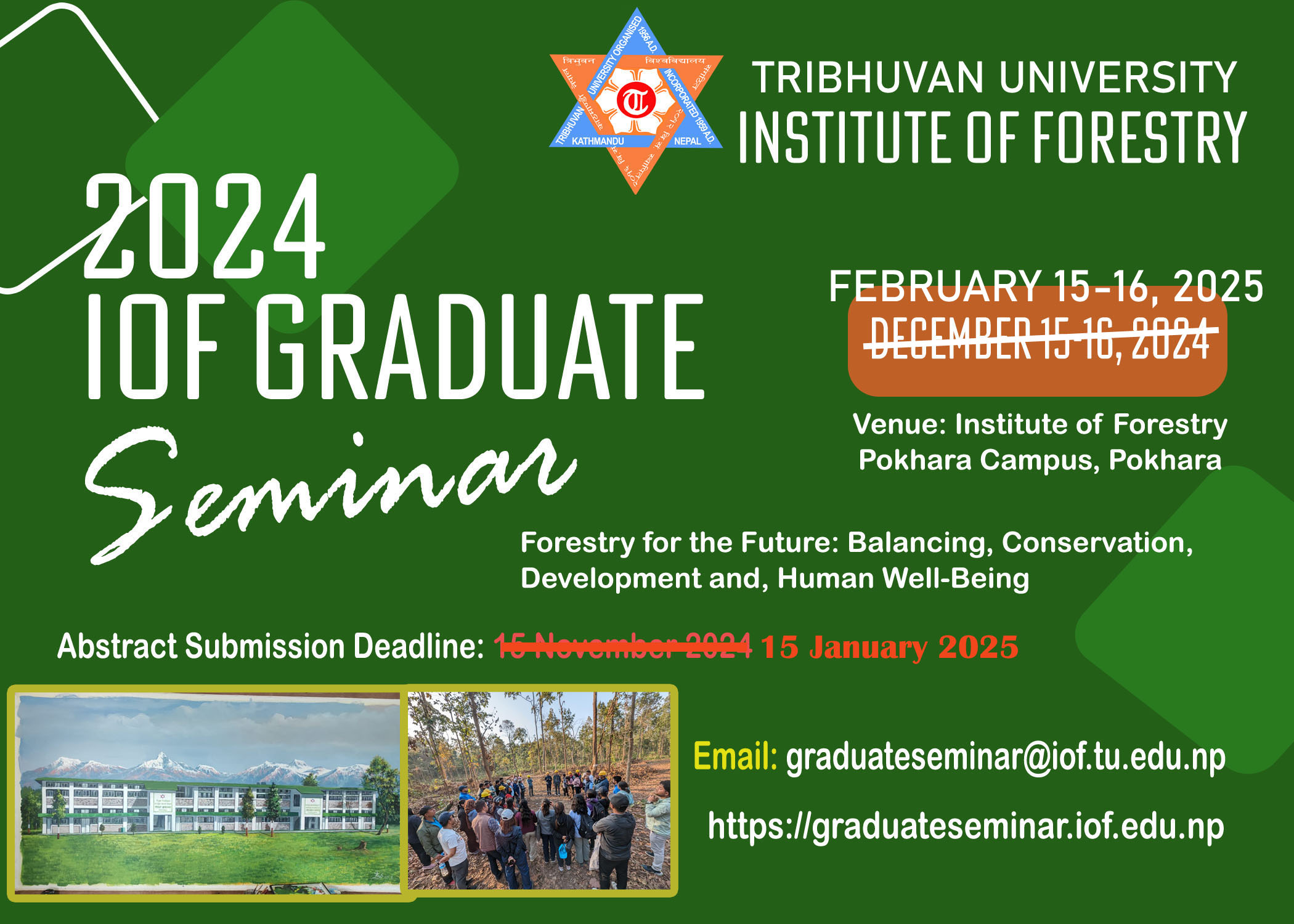 Tribhuvan University : Institute of Forestry